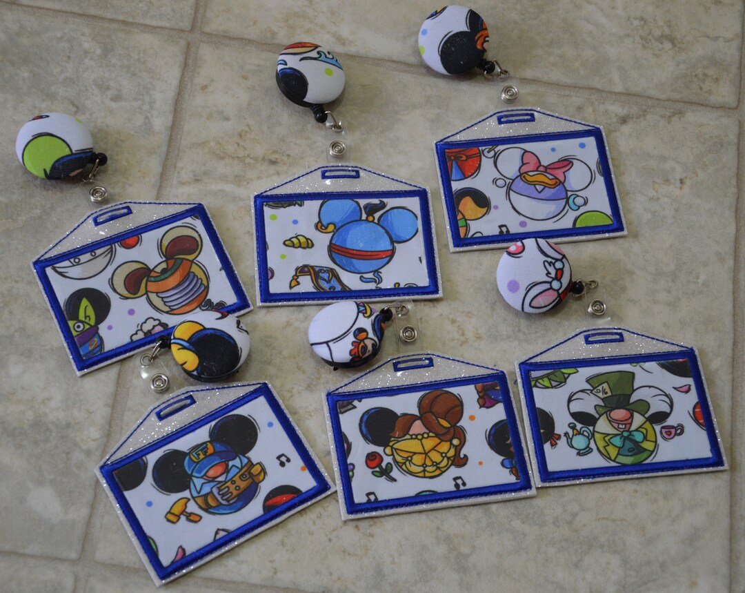 Mouse Heads I-spy Badge Holders With Free Badge Reel - Etsy