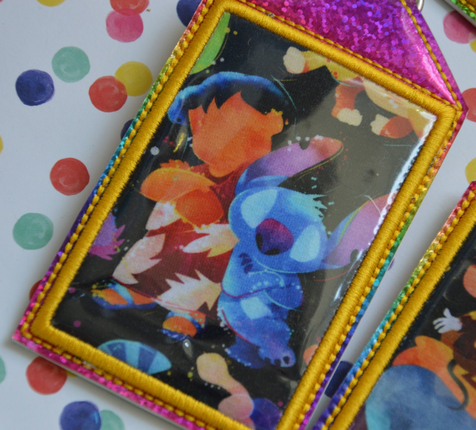 Silhouette Characters Business Card Key Chain Holder - Etsy