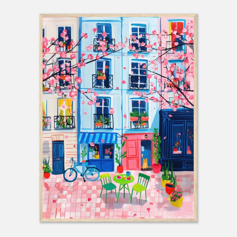 Whimsical Cafe Artwork - Etsy