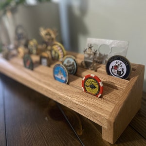 Wooden Challenge Coin Desktop Storage, Challenge Coin, Desktop Decor ...