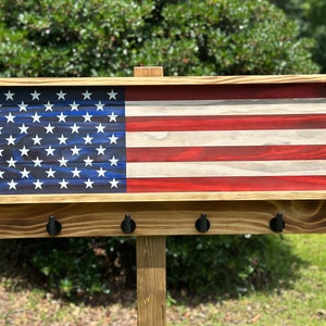 American Flag Hat Rack, Hat Rack, Flag Display, American Flag, Flag ...
