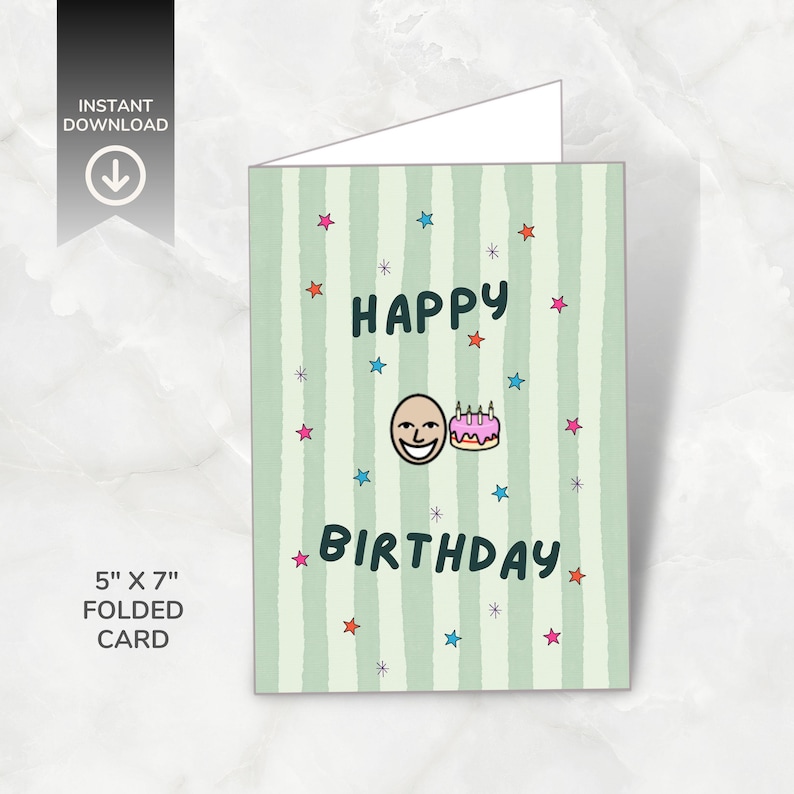 Printable Happy Birthday Card | Symbols, AAC, SEN Friendly (digital ...