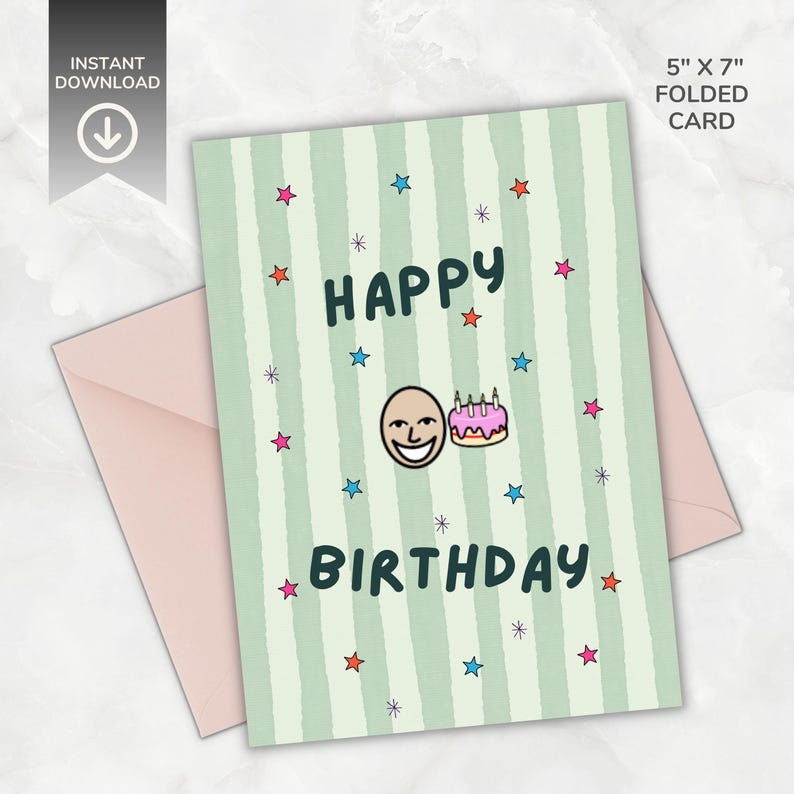 Printable Happy Birthday Card | Symbols, AAC, SEN Friendly (digital ...