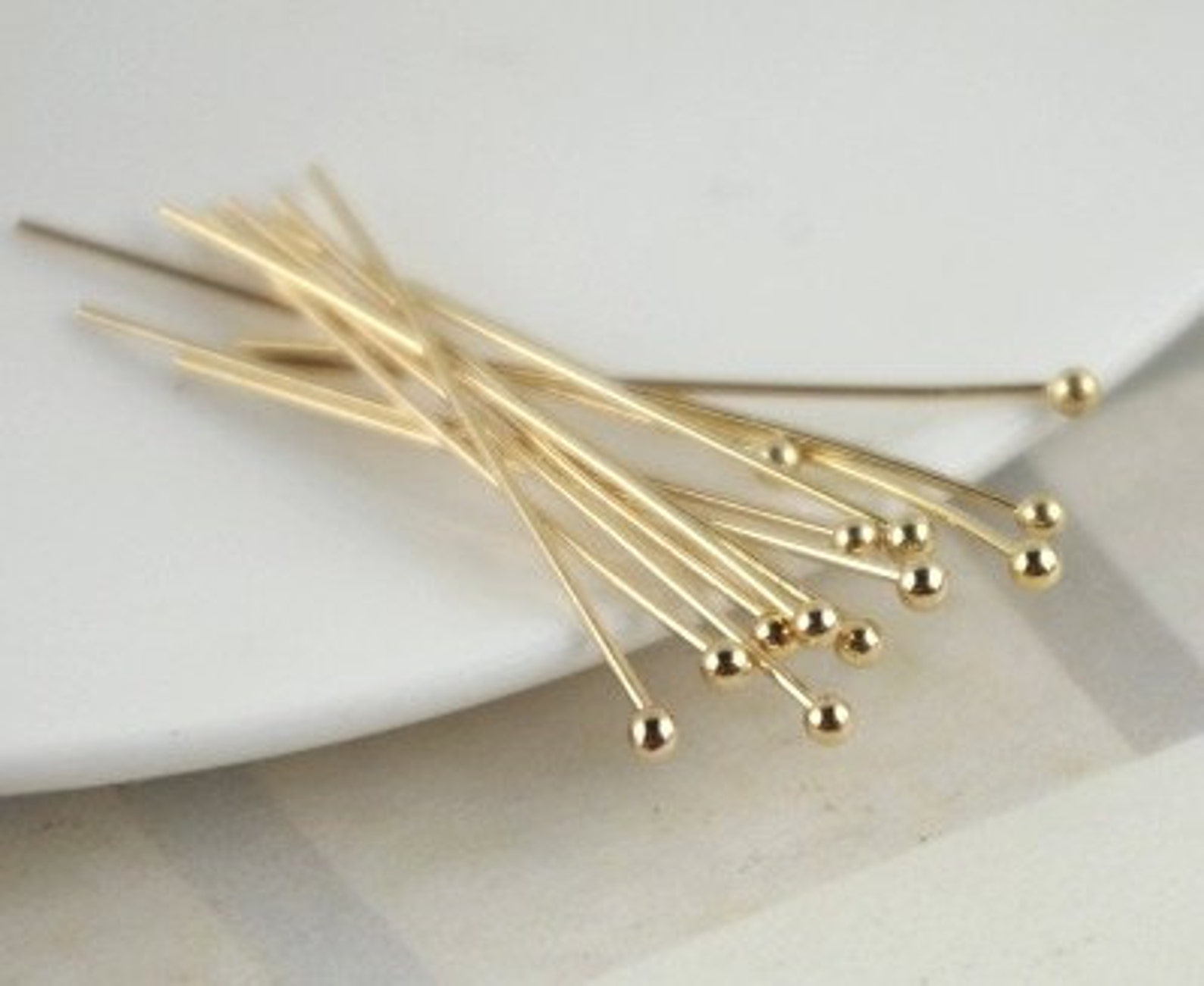 Copper Headpins Copper Ball Pins Copper Eye Pins 100 Pcs - Etsy