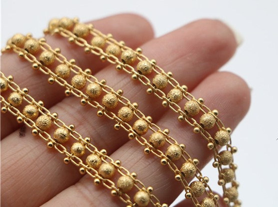 Dainty gold chain unique gold chain thick gold chain | Etsy