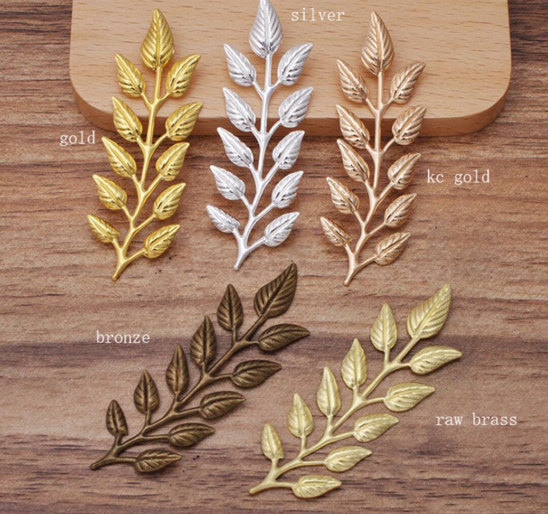 Large Filigrees Filigree Leaf Charms Metal Filigree Leave - Etsy