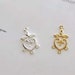 Tiny Heart Connector Small Gold Connector Small Heart Pendant Small ...