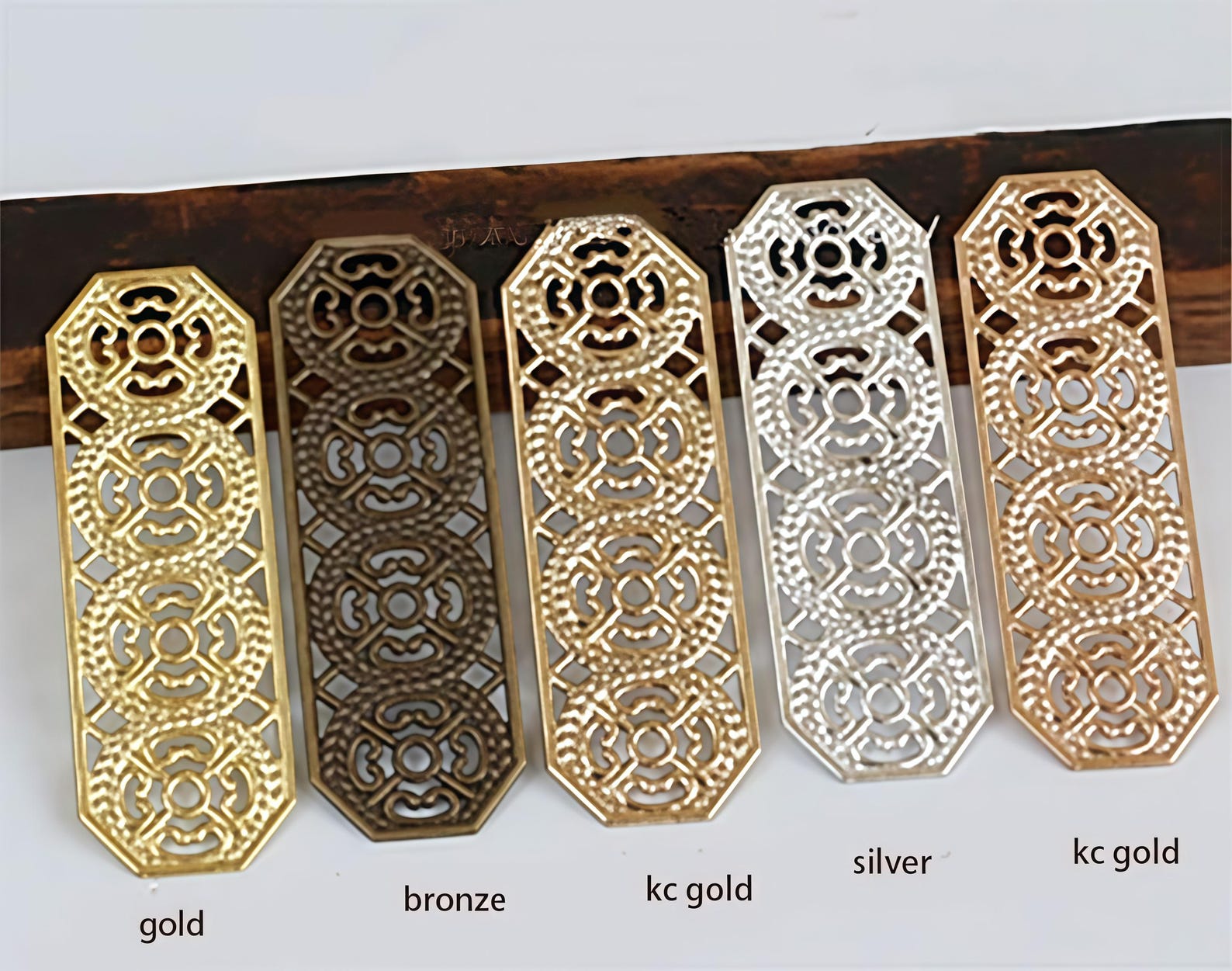 Filigree Bar Stamping - Vintage Bar Stamps for DIY Jewelry, Gold ...