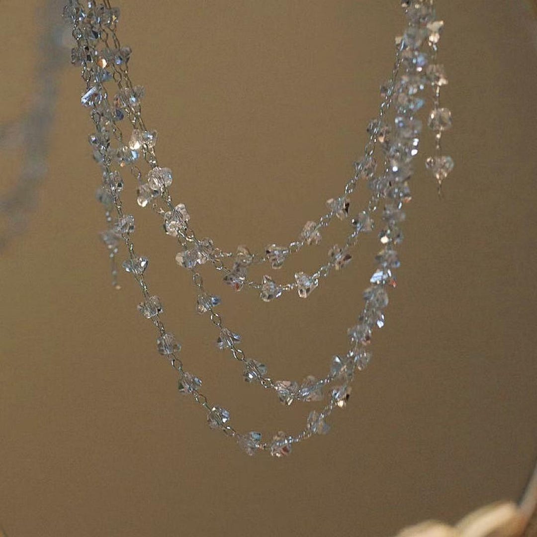 Gemstone Beaded Chain - Wire Wrapped Chain - Beaded Chain Jewelry ...