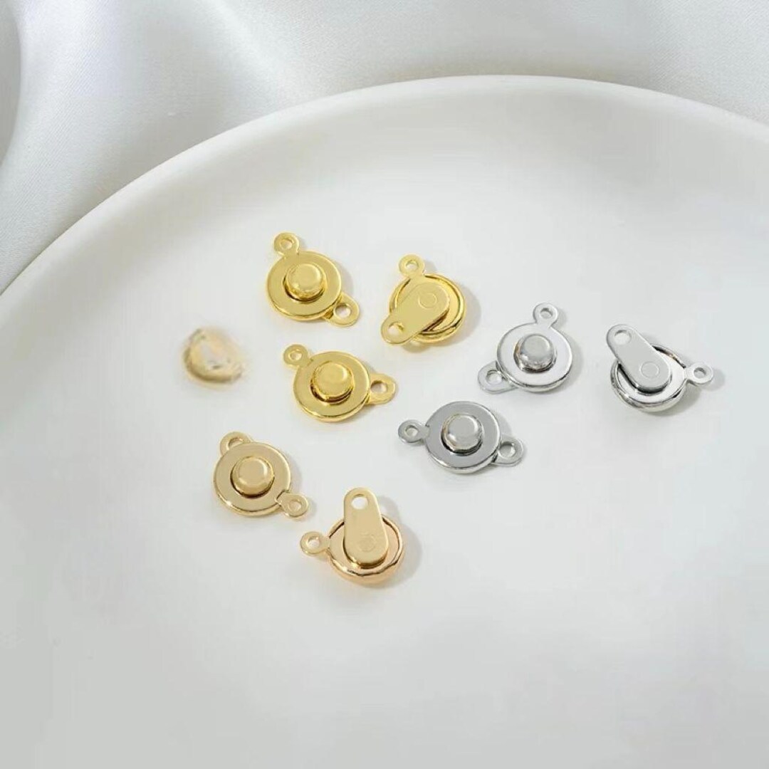 Magnetic Snap Clasp, Easy Jewelry Closure for Arthritis, Gold Silver ...
