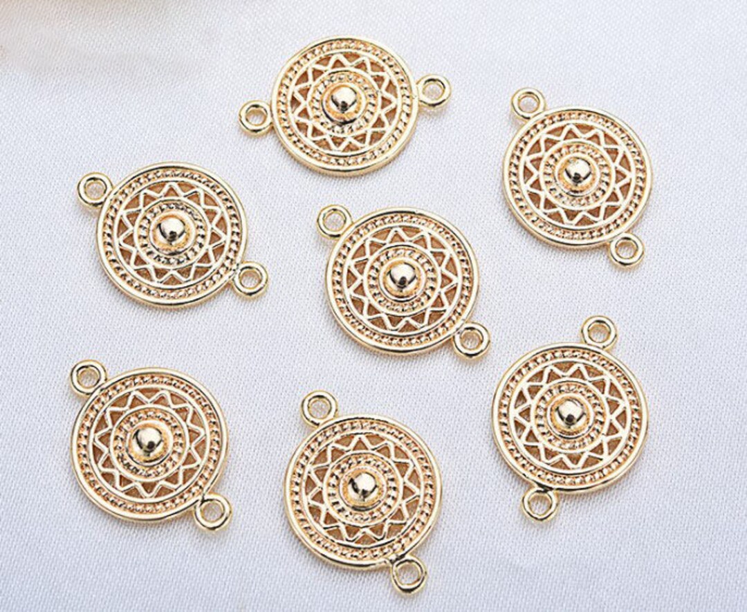 Filigree Findings - Filigree Connectors - Metal Embellishments-8 Pcs ...