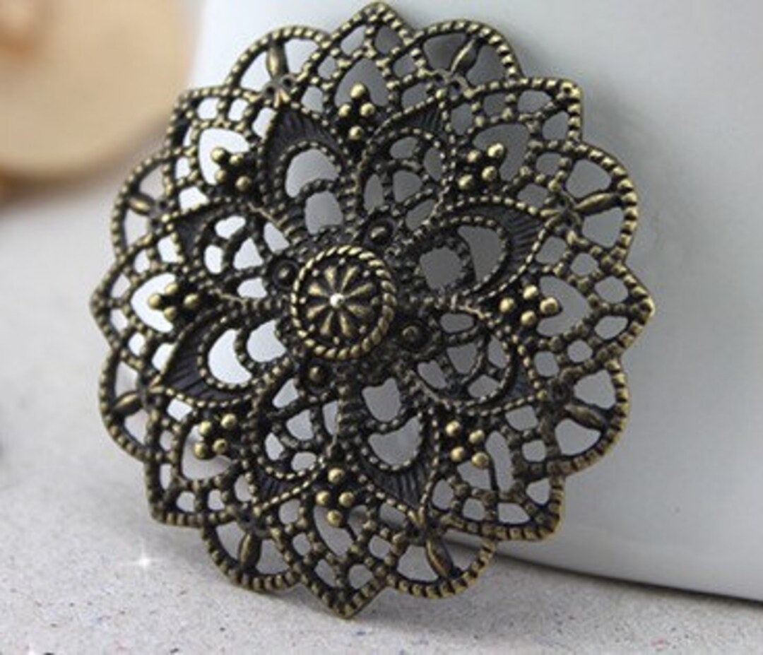 Large Filigrees Filigree Jewelry Findings Brass Filigree Connectors ...