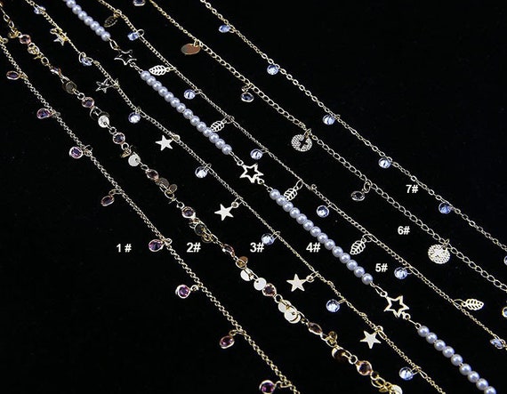 Simple Gold Chain Thin Gold Chain 50cm Brass Plated Gold | Etsy