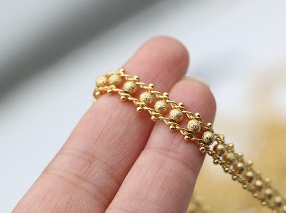 Dainty gold chain unique gold chain thick gold chain | Etsy