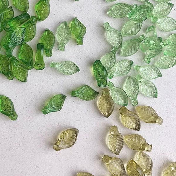 Leaf Beads - Etsy