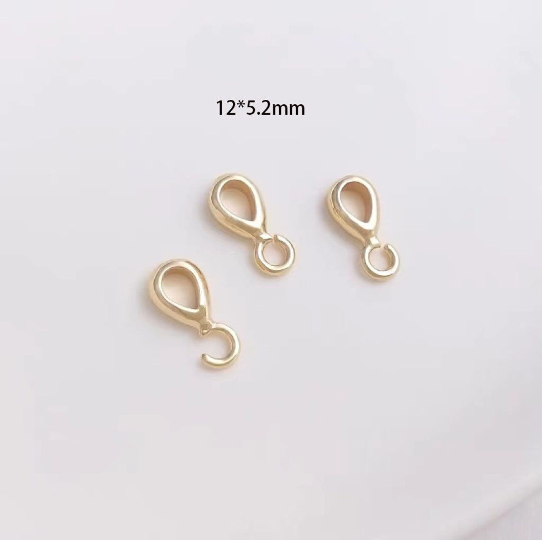 Gold Tone Spring Ring Clasps - Secure Jewelry Closures for Necklace ...