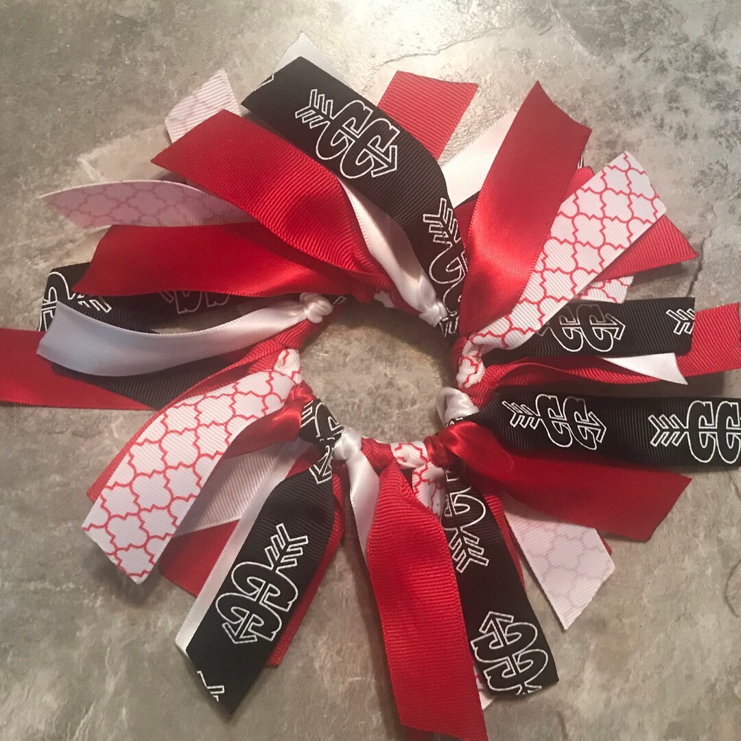 Choose Your Sport and Team Colors Red Cross Country Hair - Etsy