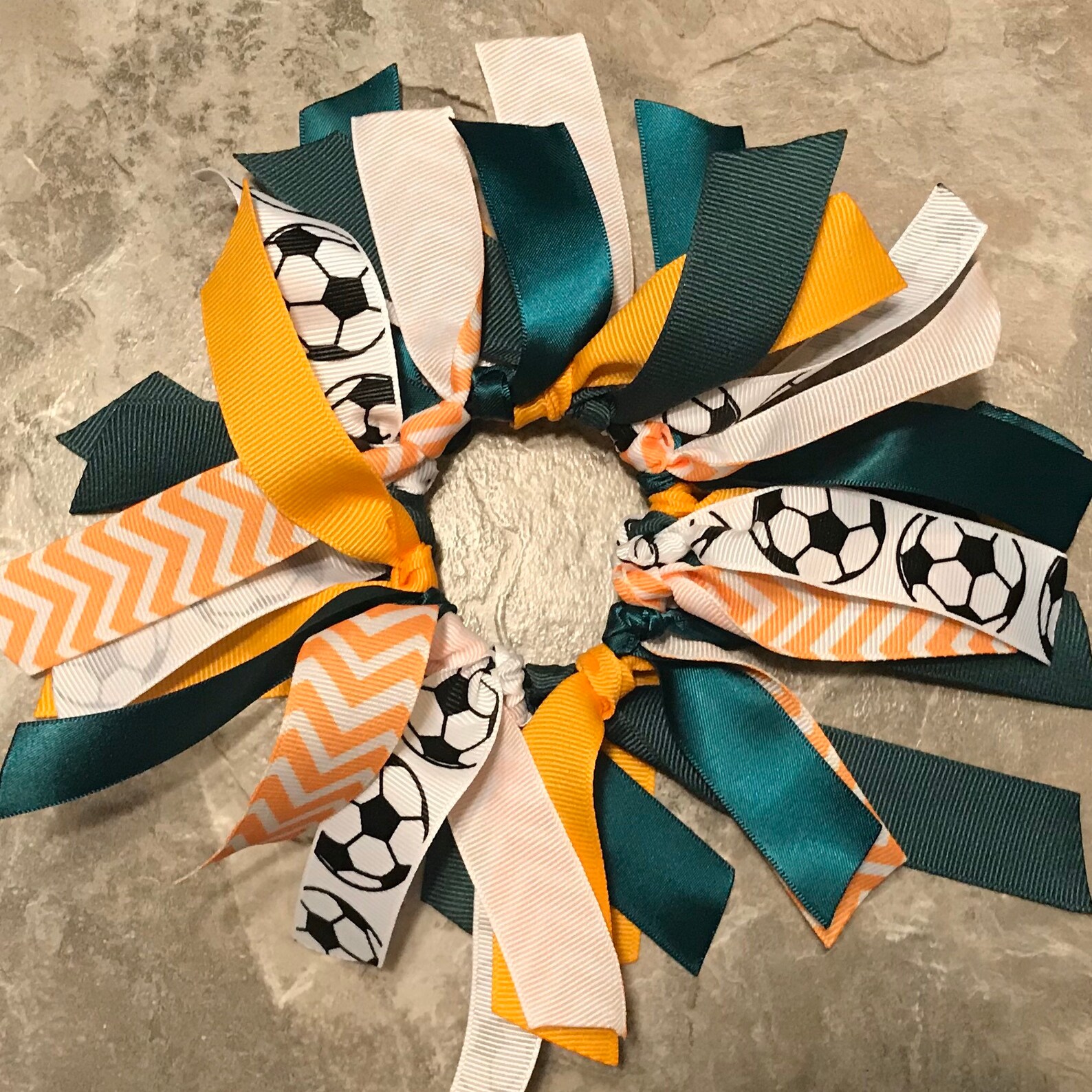 Choose Your Sport and Team Colors Forest Green Soccer Bow - Etsy