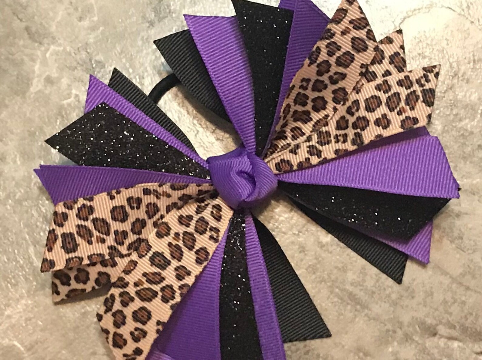 Cheetah Hair Bow Wildcat Ponytail Ribbon Animal Print Bow - Etsy