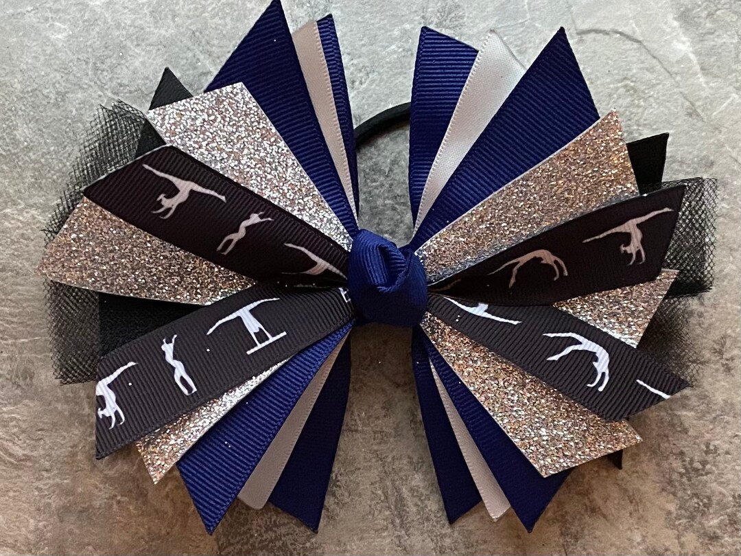 Gymnastics Bow - Gymnastics Hair Bow - Tumbling Hair Bow - Gymnastics ...