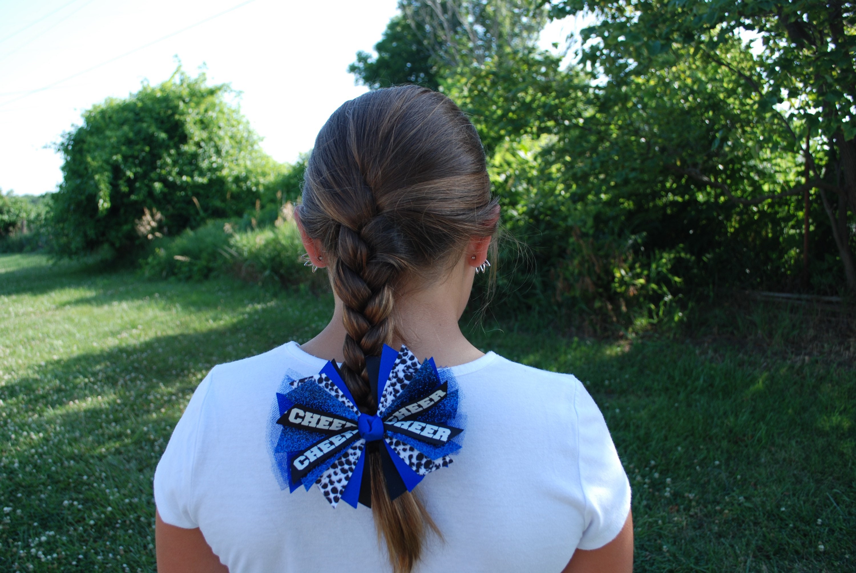 Running Hair Bow - Cross Country Bow - Track Hair Bow- Running Pony Bow ...