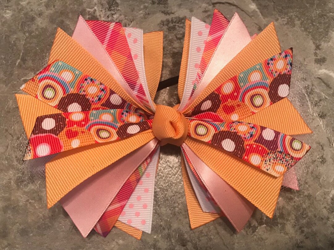 Donut Hair Bow Donut Bow Donut Ribbon Sweets Hair Bow - Etsy