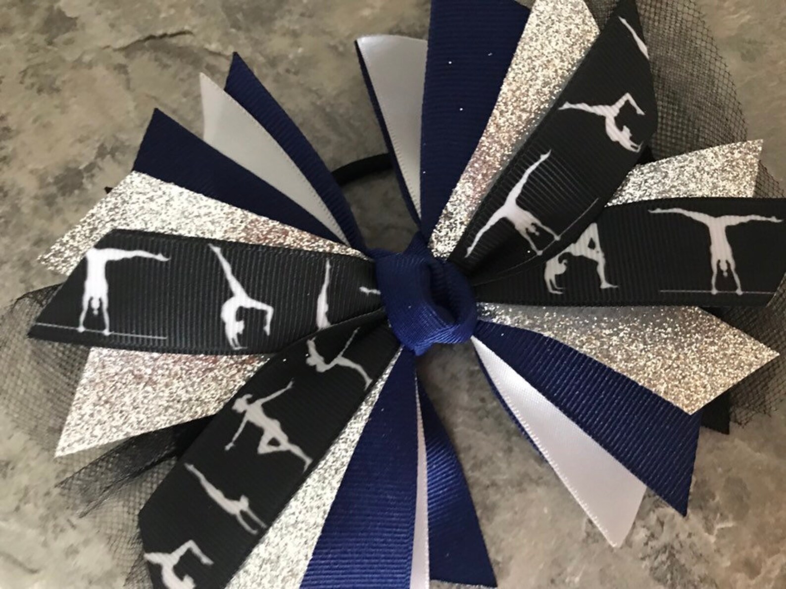 Gymnastics Bow Gymnastics Hair Bow Tumbling Hair Bow | Etsy