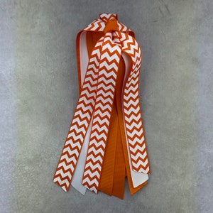 Choose Your Sport & Colors - White and Orange Hair Streamer, Softball ...