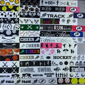 Choose Your Sport & Colors - White and Orange Hair Streamer, Softball ...