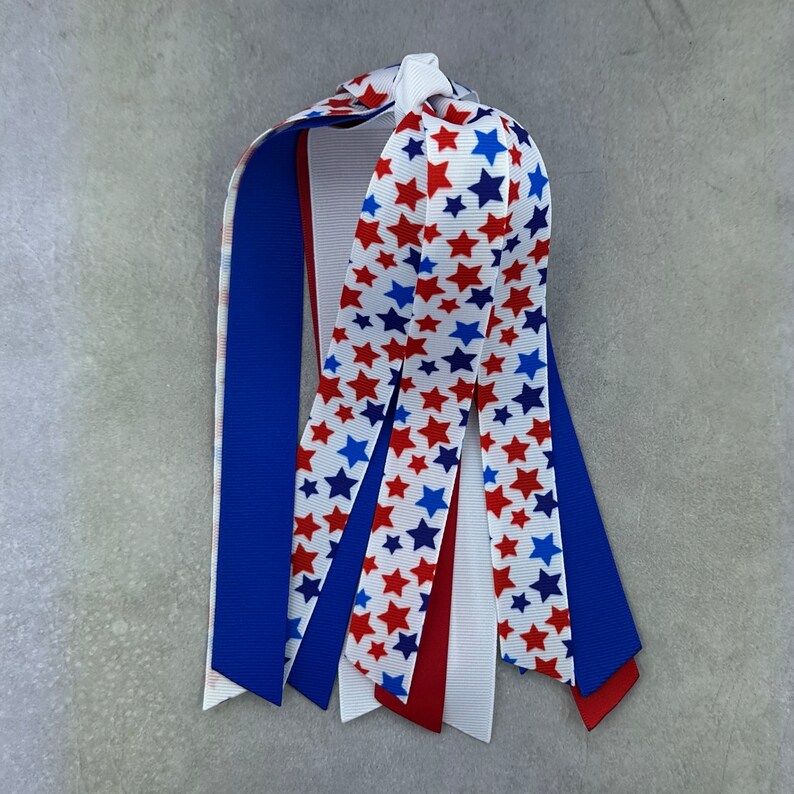 Choose Your Sport & Colors Red White and Blue Hair Streamer - Etsy