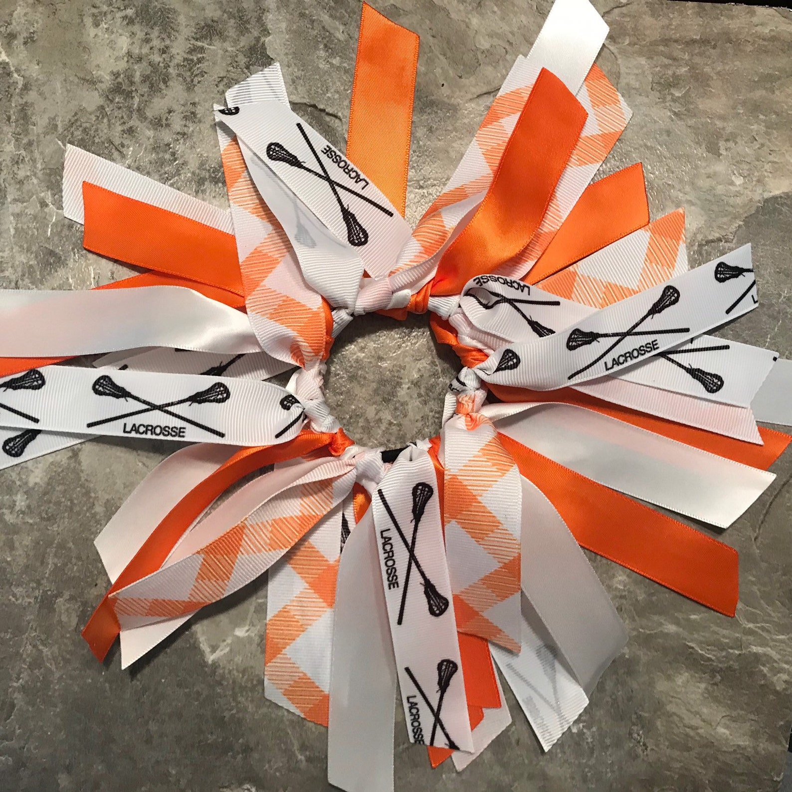 Choose Your Sport and Team Colors Orange and Blue Football | Etsy