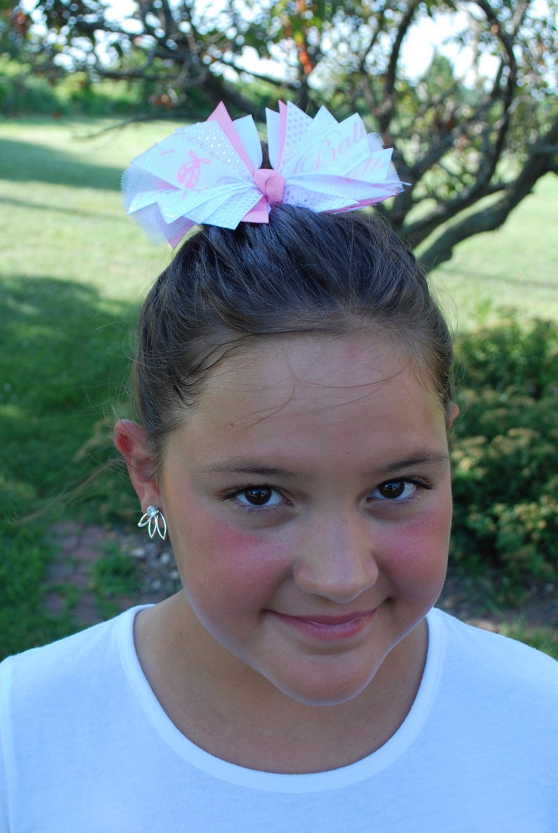 Pink Softball Bow Softball Ponytail Softball Pony Tie - Etsy