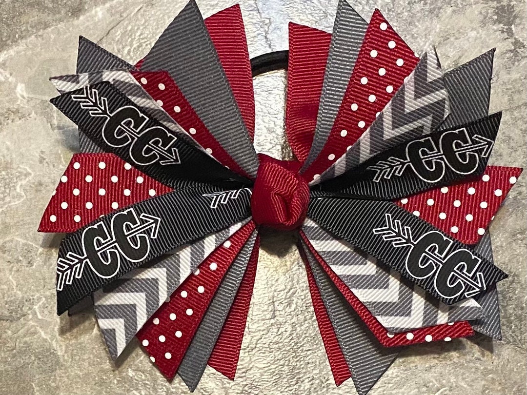 Running Hair Bow Cross Country Bow Track Hair Bow Running Pony Bow Run ...