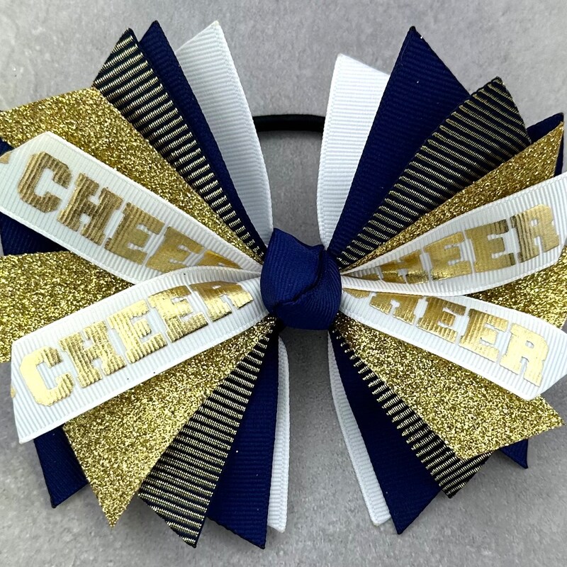 Gold Cheer Bow - Etsy