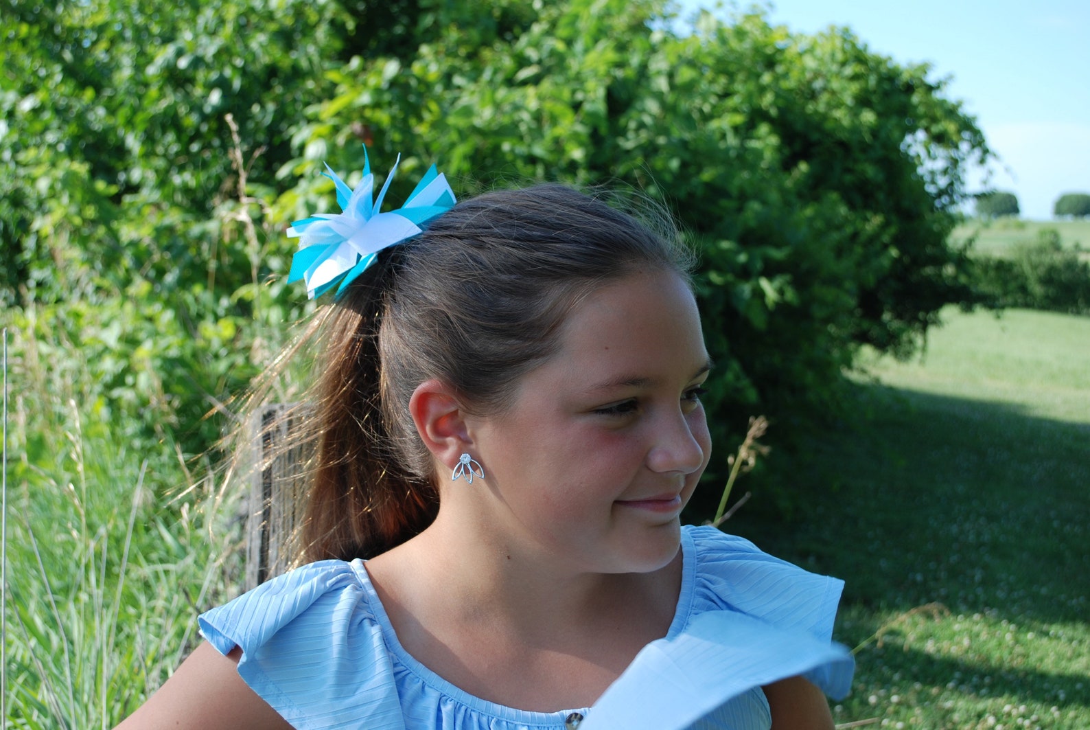 Running Hair Bow - Cross Country Bow - Track Hair Bow- Running Pony Bow ...