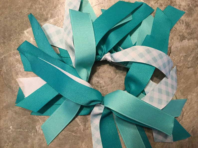 Choose Your Ribbon Scrunchie Hair Ribbon Streamers Hair | Etsy