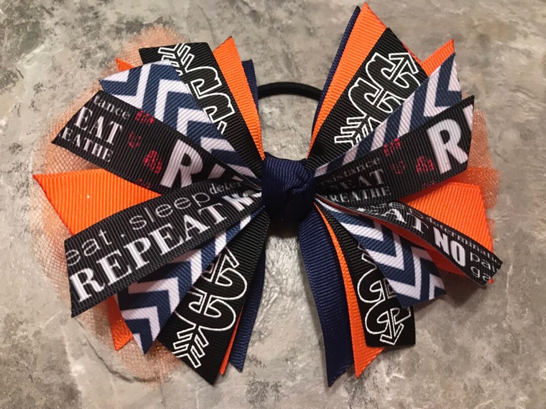 Running Hair Bow Cross Country Bow Track Hair Bow Running Pony Bow Run ...