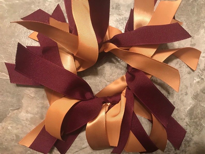 Mauve Pony Tie, Scrunchie, Streamers, Hair Tie, Gymnastics, Dance ...