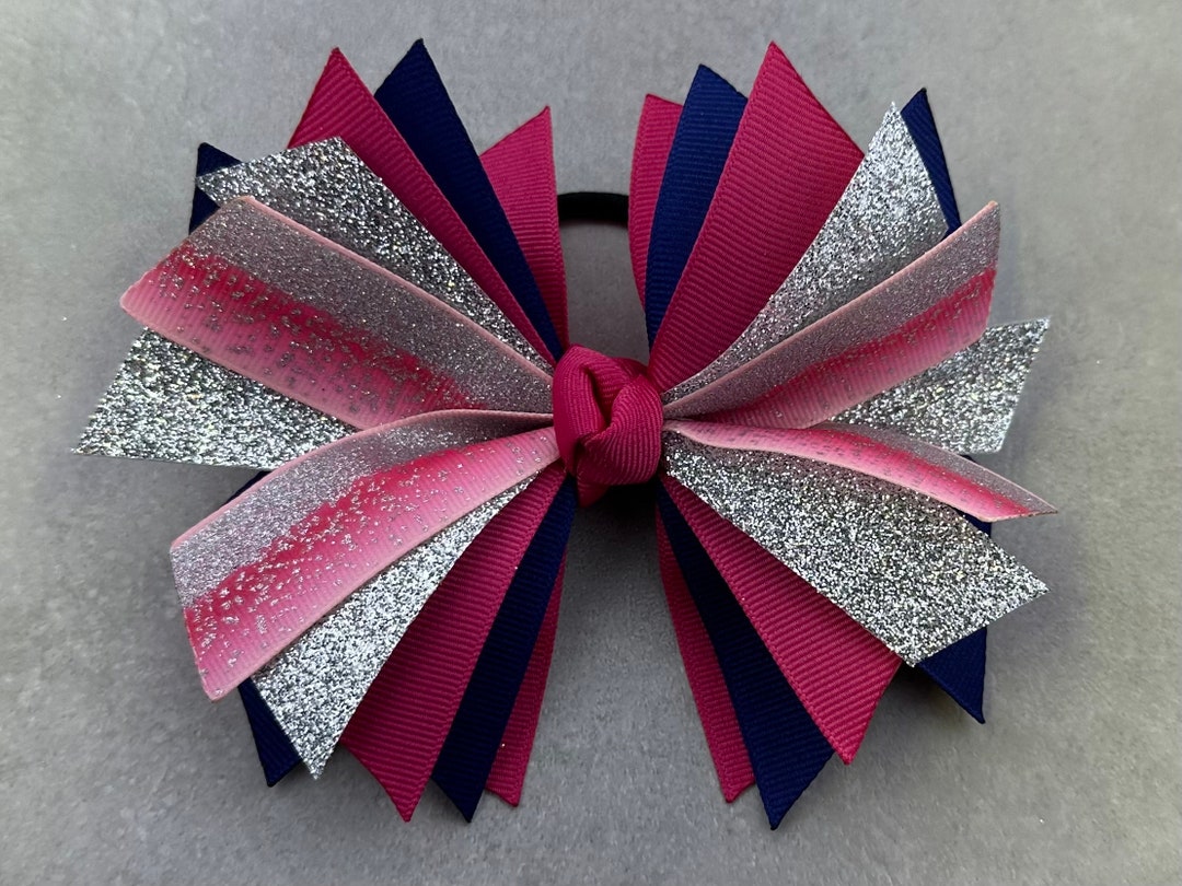 Pink Ombre Gymnastics Bow, Softball Bow, Volleyball Bow, Soccer Bow ...