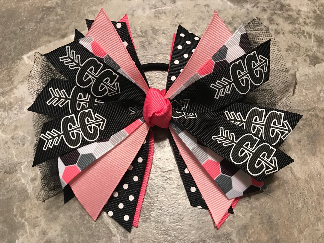 Running Hair Bow - Cross Country Bow - Track Hair Bow- Running Pony Bow ...