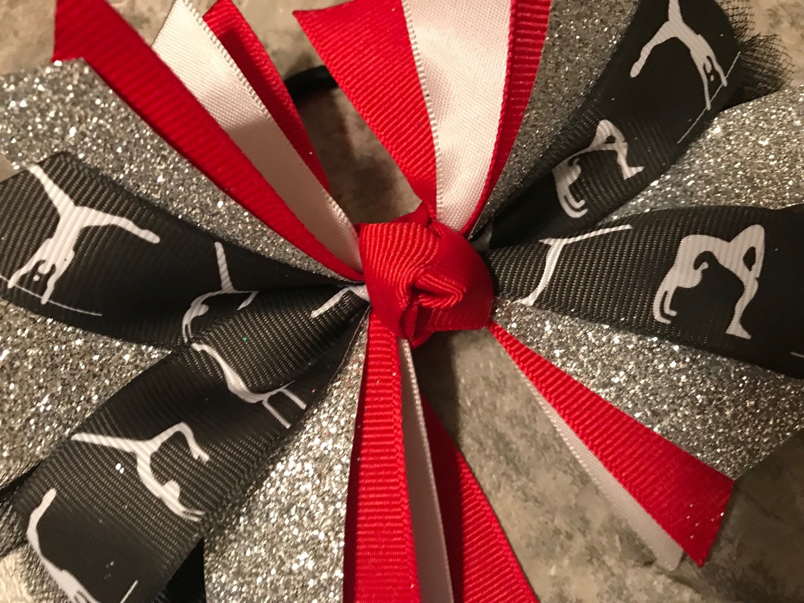 Gymnastics Hair Bow - Gymnast Hair Bow - Red Gymnastics Bow - Red ...