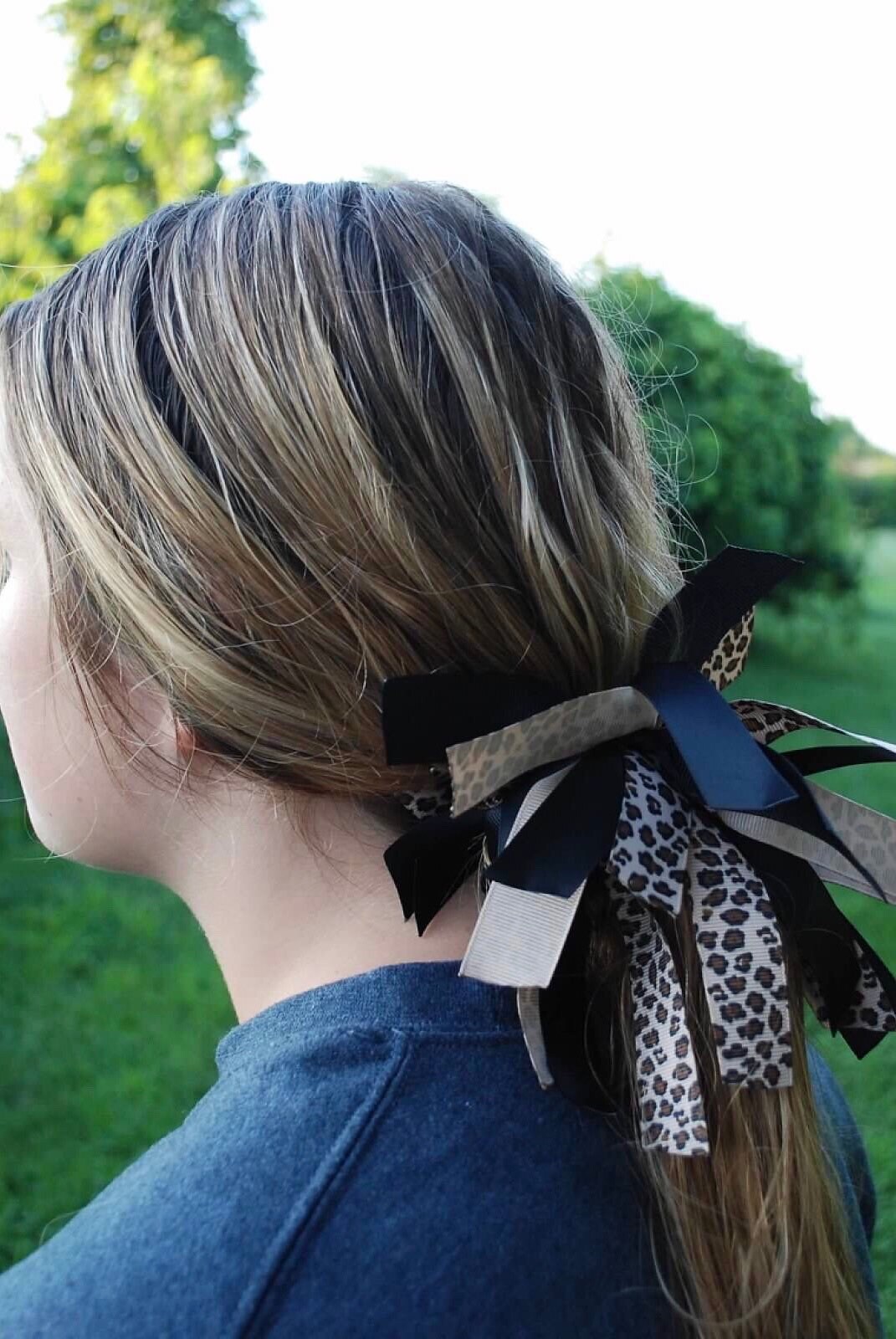 Choose Your Ribbon Scrunchie Hair Ribbon Streamers Hair | Etsy