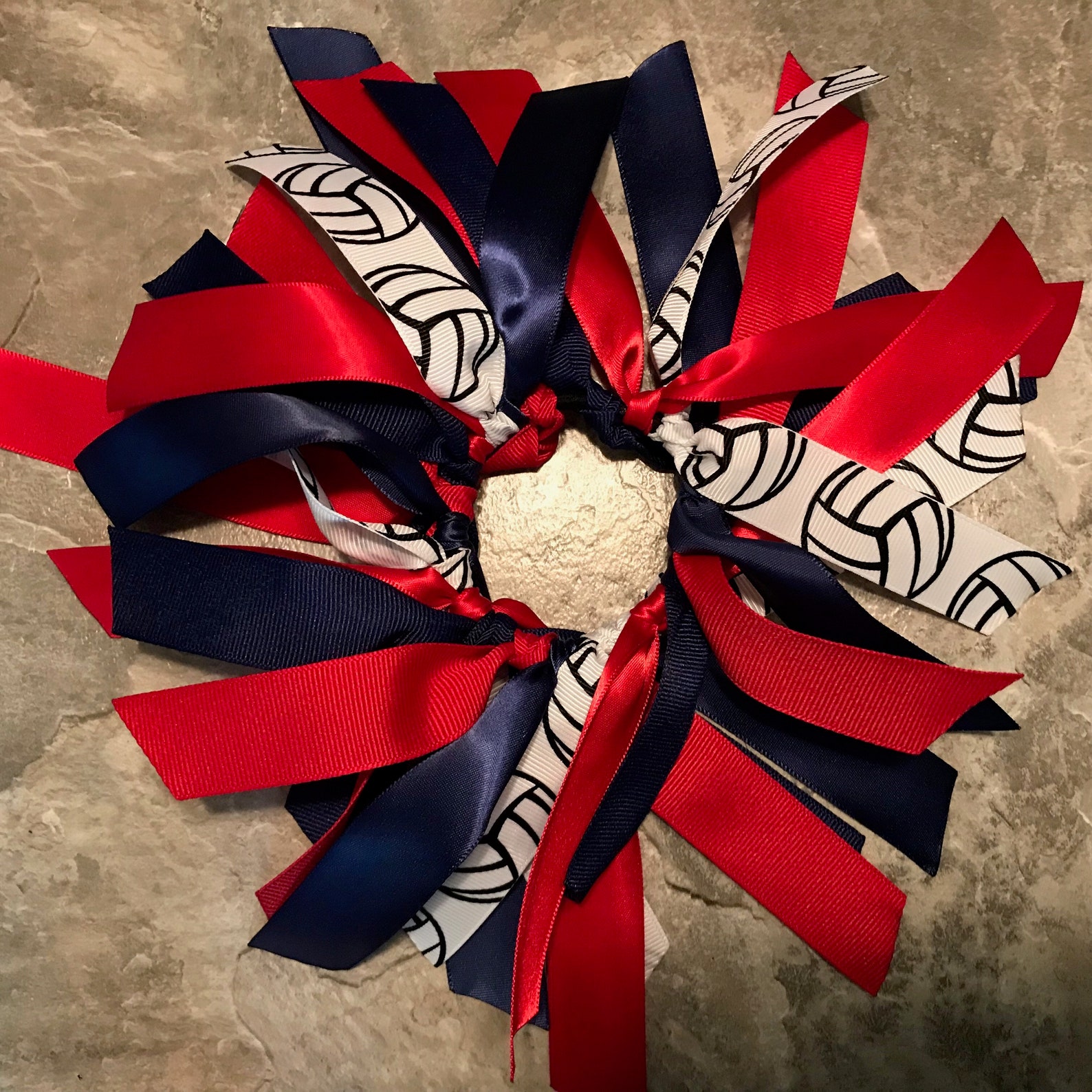 Choose Your Sport and Team Colors Red and Navy Volleyball | Etsy