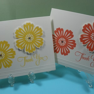 Thank You, Four Card Set, Multi-colors - Etsy