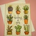 Watercolor Plants Birthday Card - Etsy