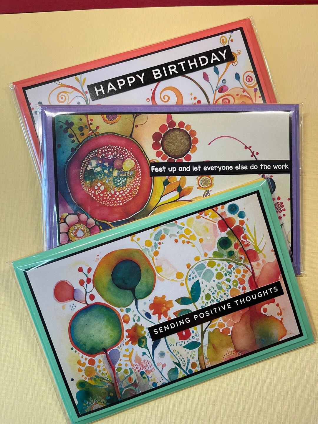 3 Greeting Card Set/ Choice - Etsy