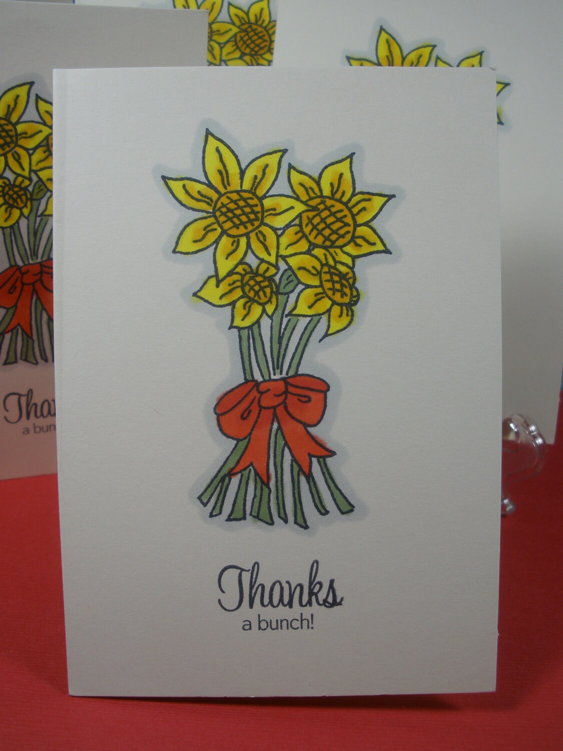 Sunflower Thank You Card Set - Etsy