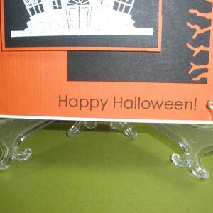 Halloween Haunted House Card - Etsy