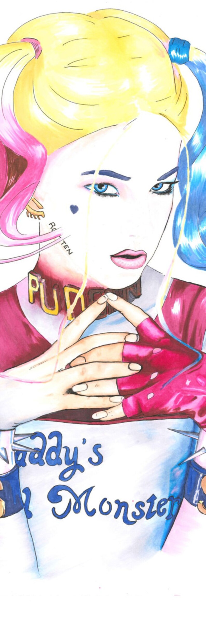 Suicide Squad Harley Quinn - Metal Bookmark - Etsy