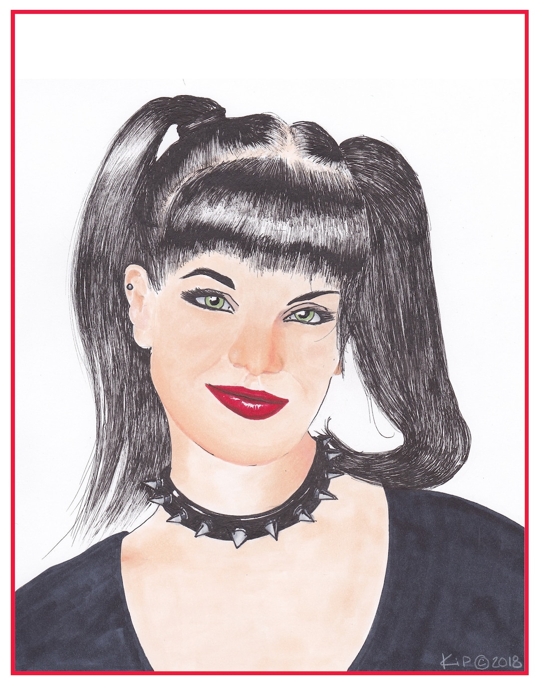 Abby NCIS 8.5x11 Print of Original Hand Ink Drawing - Etsy